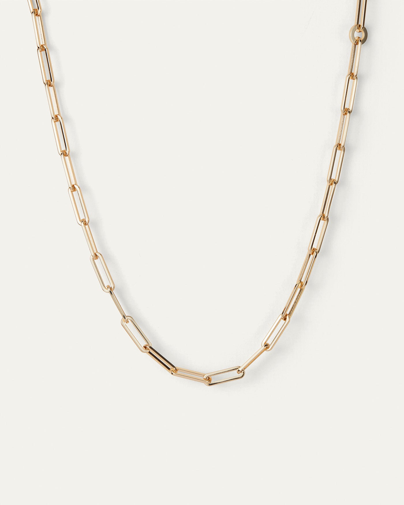 Andi Slim Chain | Gold Paperclip Chain Necklace | JENNY BIRD Canada