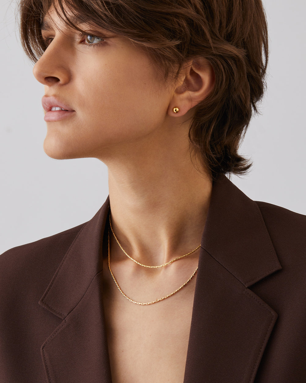 Constance Wrap Chain | Gold Lariat Necklace | JENNY BIRD Canada