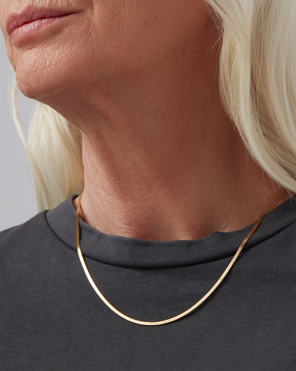 Zeina Slim Chain - Gold | JENNY BIRD Canada