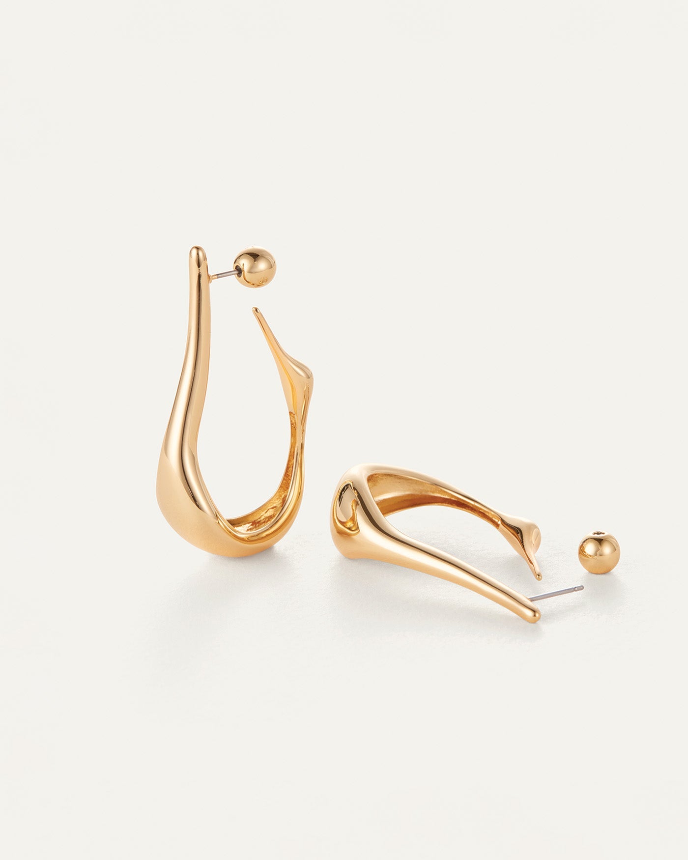 Colette Hoop Earrings - Medium - Gold | JENNY BIRD