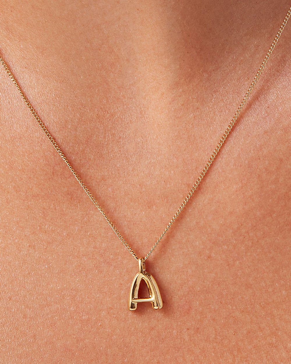 Monogram Necklace | Initial Letter Necklace | Necklace with A | JENNY ...