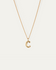 Monogram Necklace | Initial Letter Necklace | Necklace with C | JENNY ...