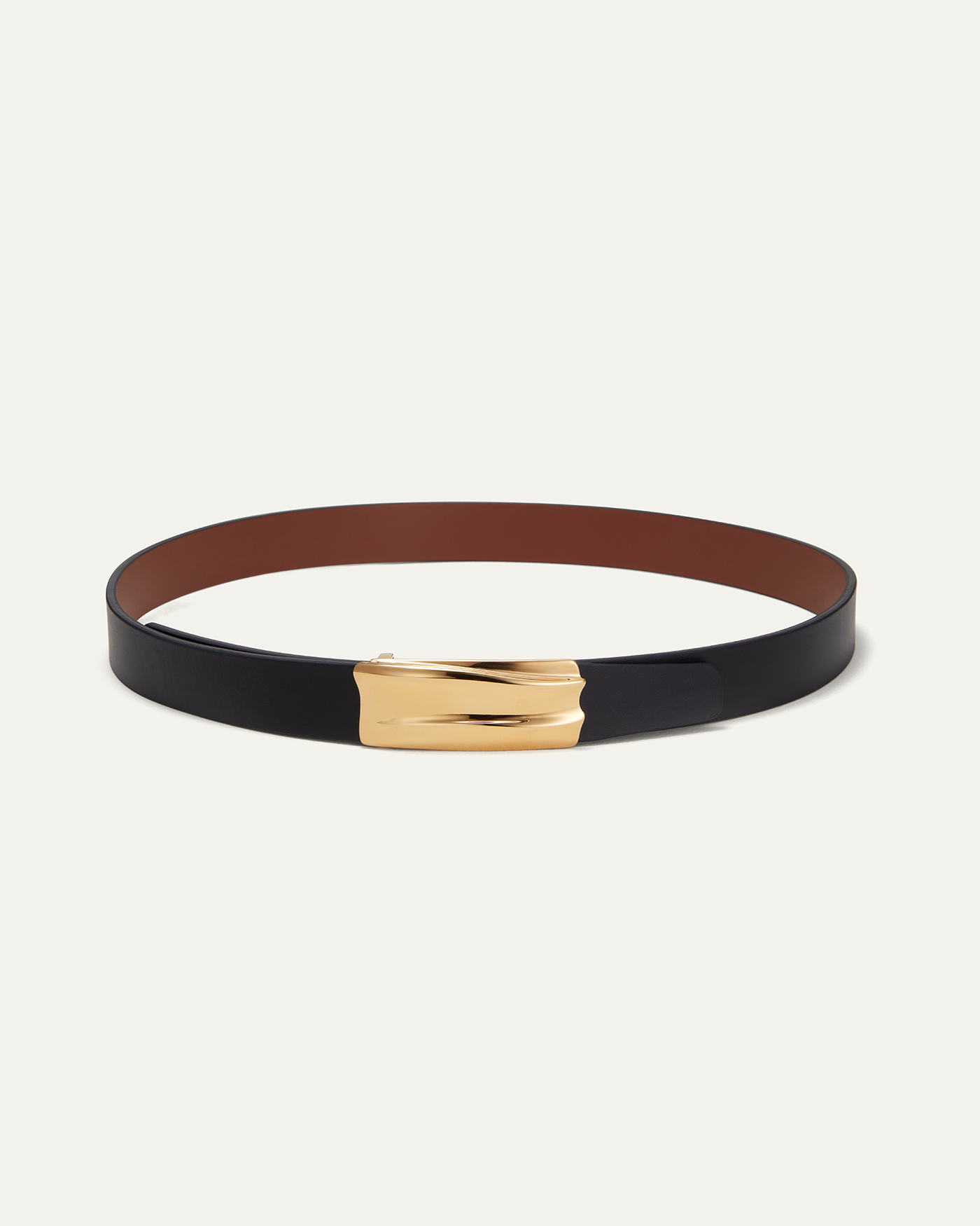 Sundra Convertible Gold Leather Belt | JENNY BIRD Canada