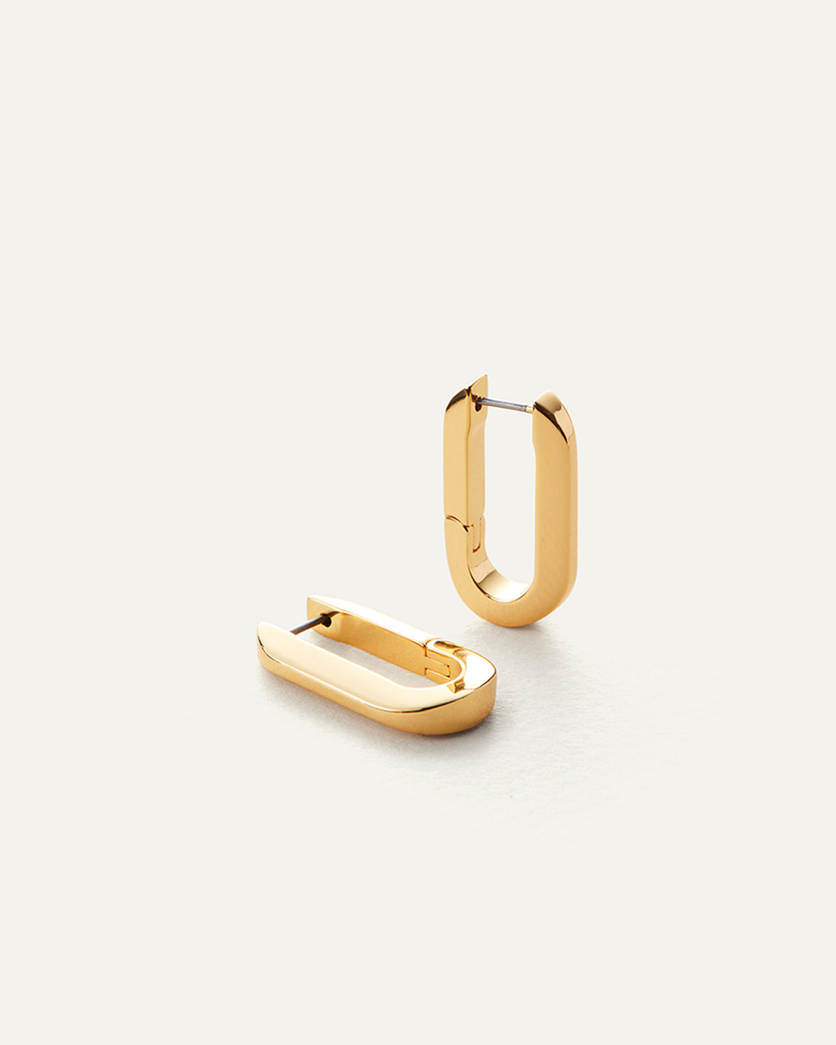U-Link Earrings | Chunky Gold Hoop Earrings | JENNY BIRD Canada